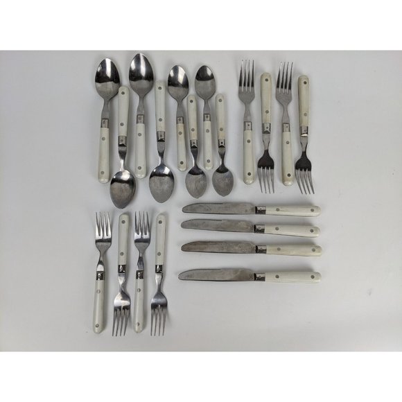 Unbranded | Dining | Vintage Stainless Flatware Wivory Plastic Handles ...